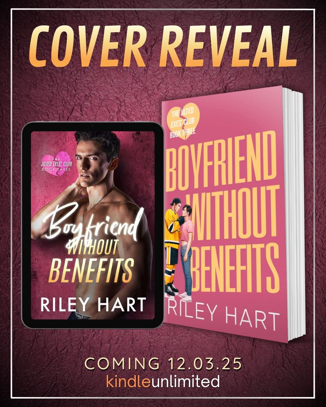COVER REVEAL: Boyfriend Without Benefits by Riley Hart – Never Hollowed ...